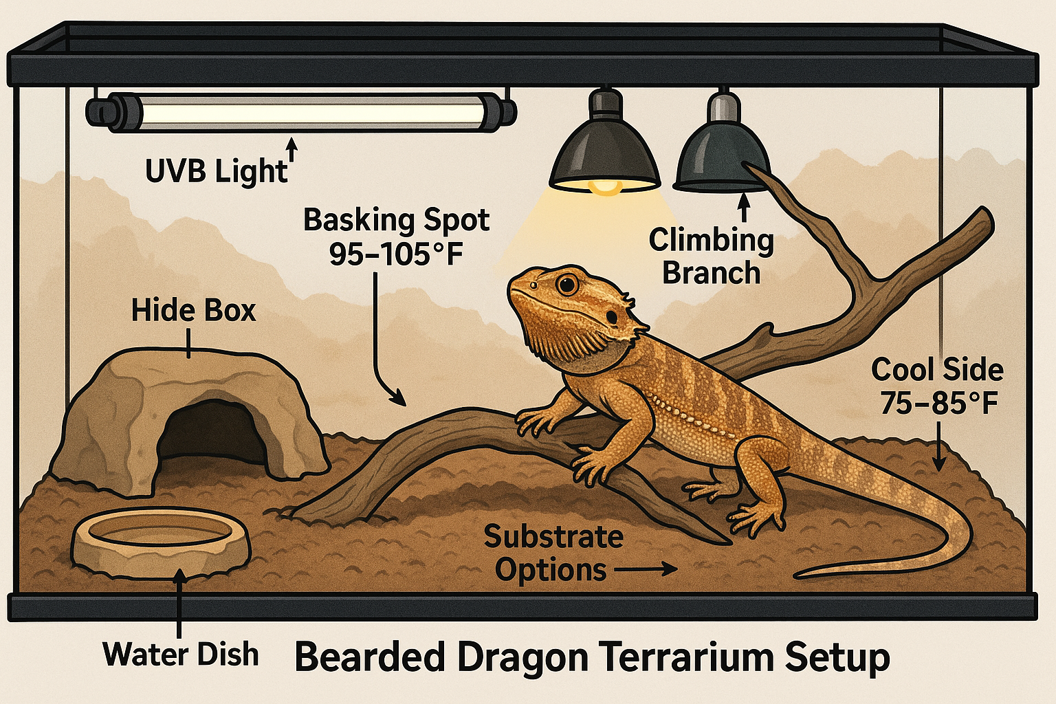 Setting Up Your Bearded Dragon Enclosure – Bayntons Reptiles